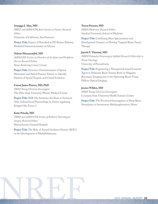 NREF Annual Report | PDF | Brain and Nervous System Disorders ...