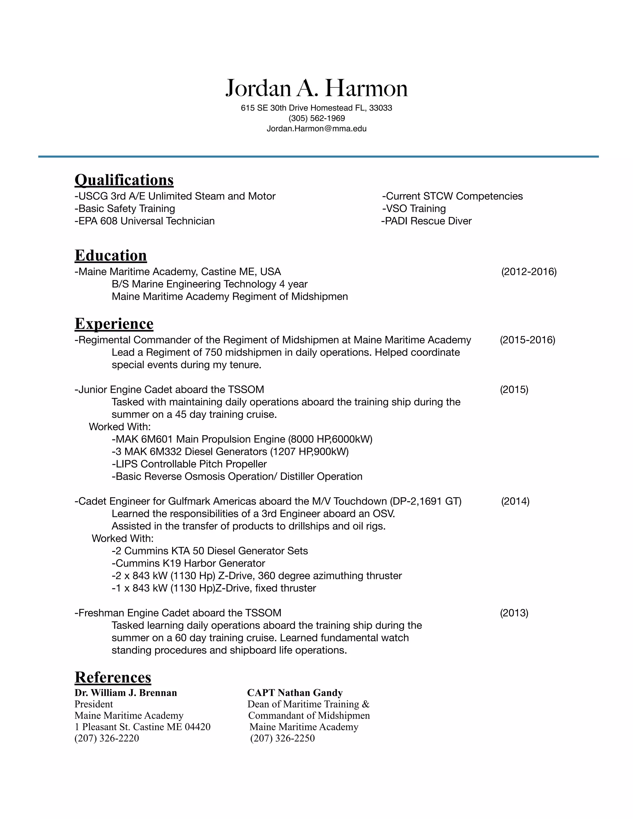 Jordan A Harmon Resume | PDF