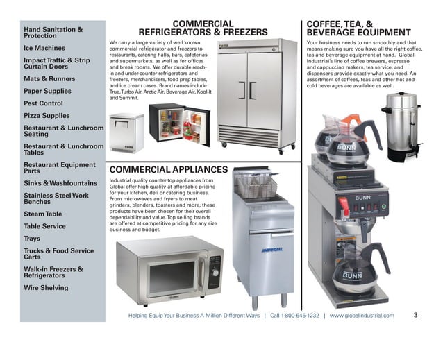 Global Equipment Brochure - Foodservice | PDF