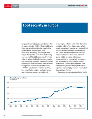 Food Security in Focus: Europe | PDF