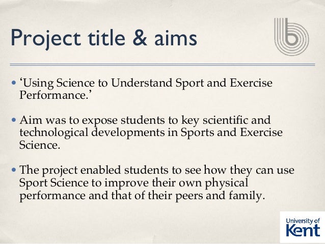 Sports Science_Research_Presentation evening