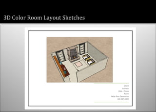 2 D Floorplans and 3D Drawings and Complete Furniture and Fixture ...