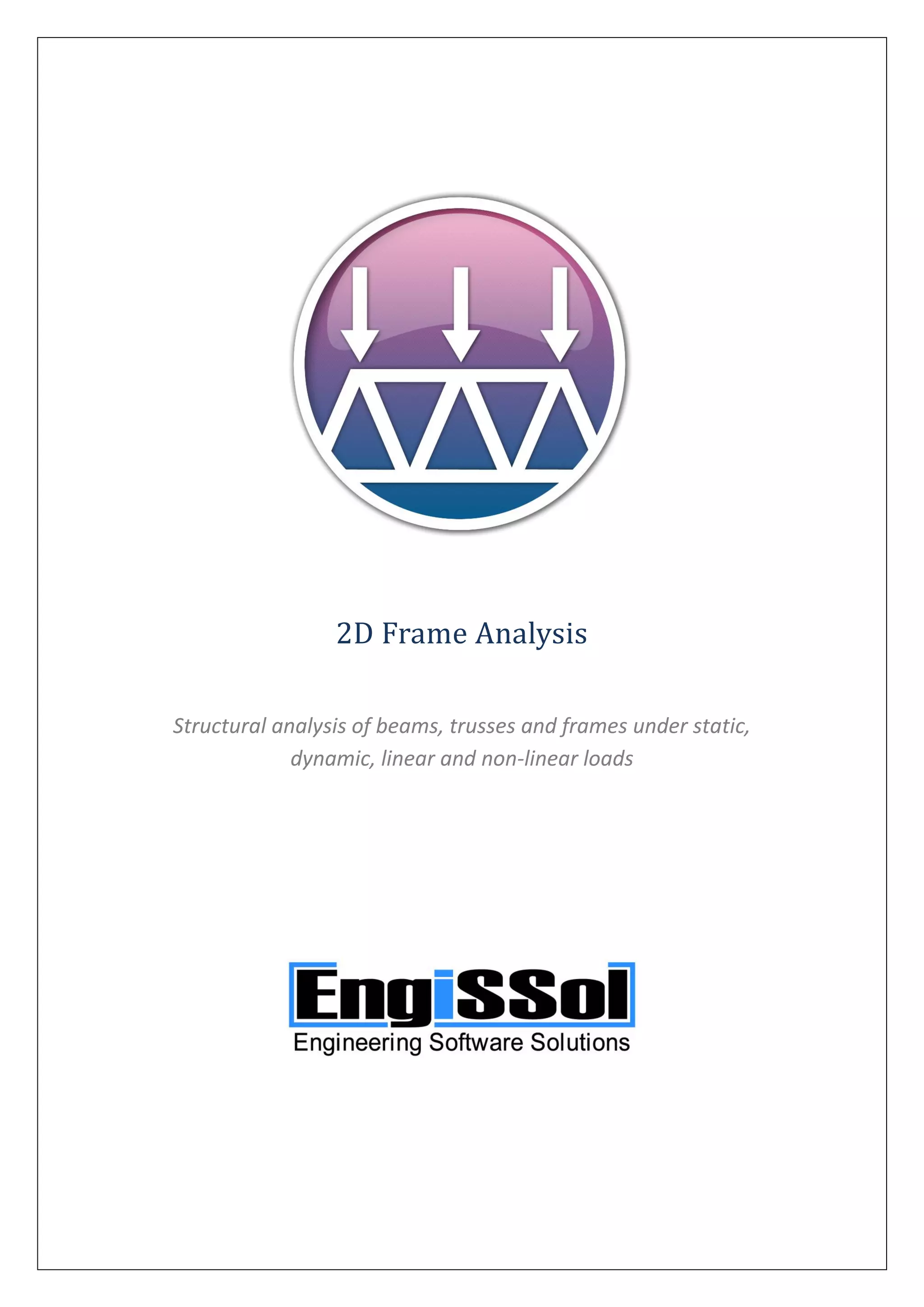 User Manual for 2D Frame Analysis Software | PDF