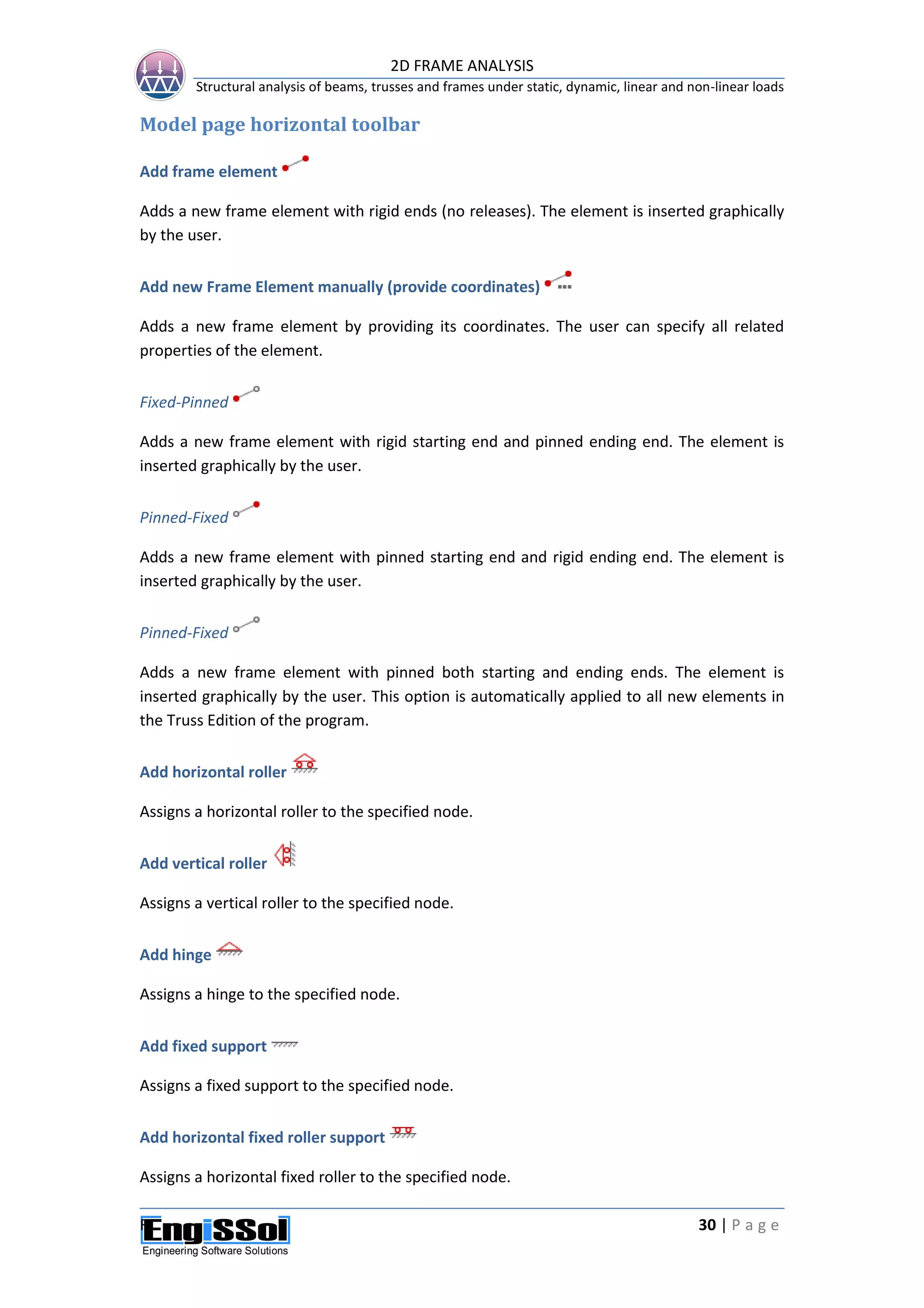 User Manual for 2D Frame Analysis Software | PDF