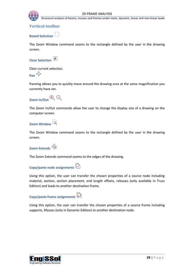 User Manual for 2D Frame Analysis Software | PDF