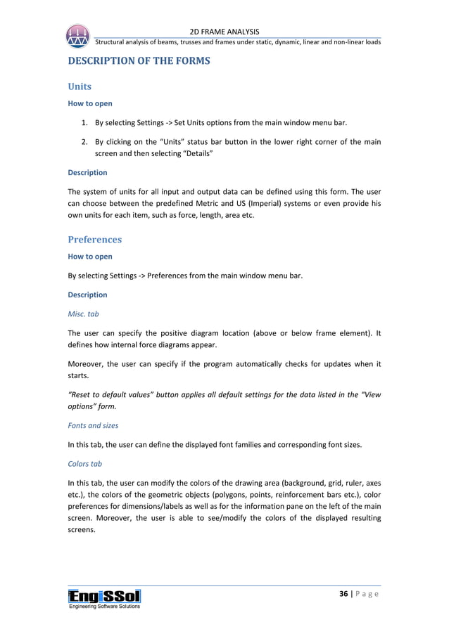 User Manual For 2d Frame Analysis Software Pdf