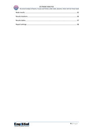 User Manual for 2D Frame Analysis Software | PDF