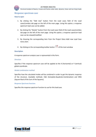 User Manual for 2D Frame Analysis Software | PDF