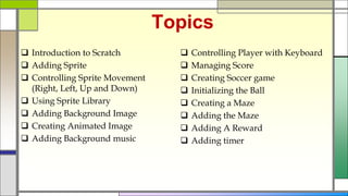 2D Game Development with scratch | PPT