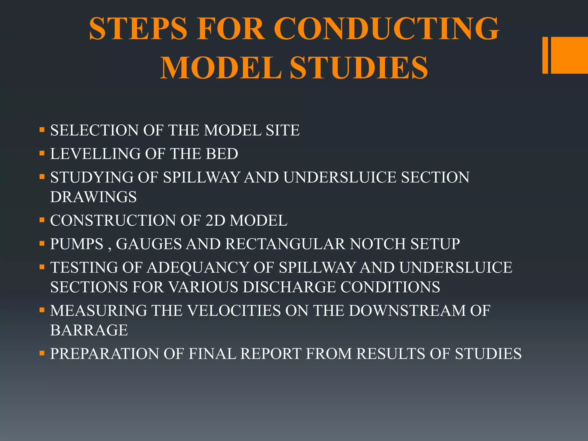 2 d hydraulic model study of Tupakulagudem Barrage | PPTX