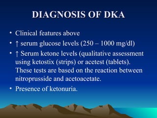 2 DIABETES KETOACIDOSIS (DKA) presentation | PPT
