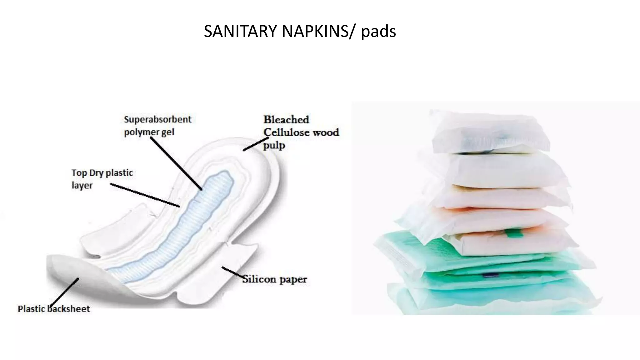 Types, pros and cons of period products or Menstrual absorbents used in ...