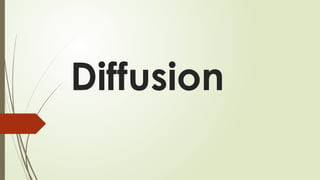 the concept of diffusion and factors affecting it. | PPTX | Chemistry ...