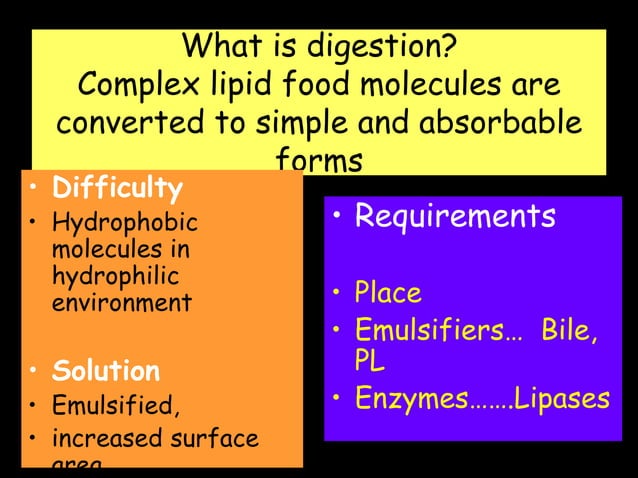 Digestion and absorption of lipid | PPTX