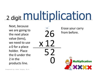 2 Digit Multiplication Easily Explained | PPT