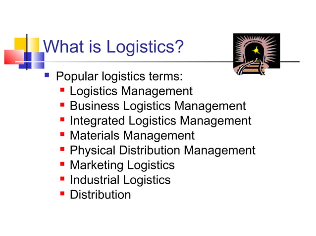 DIMENSION OF LOGISTICS | PPT