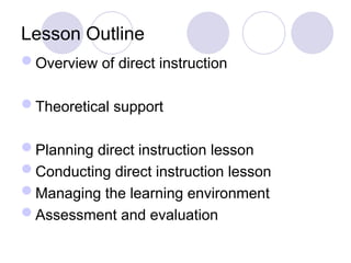 2_DirectInstruction teching method presentation | PPT