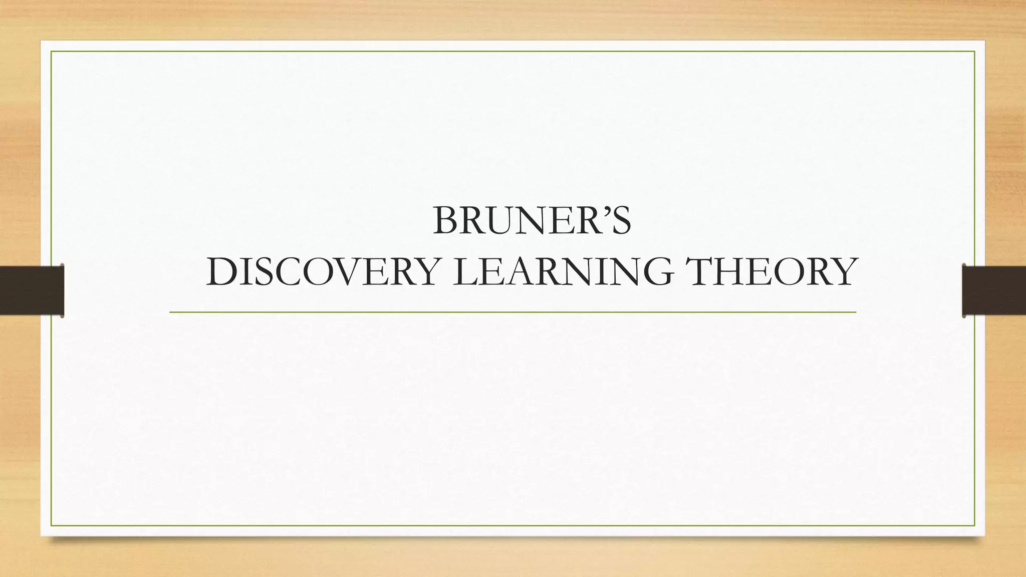 Discovery Learning and MI Theory | PDF