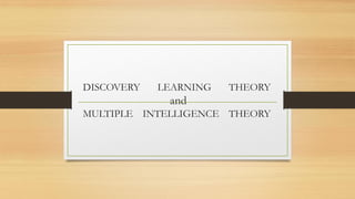 Discovery Learning and MI Theory | PDF
