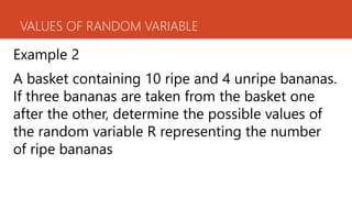 Discrete and Continuous Random Variable | PPTX