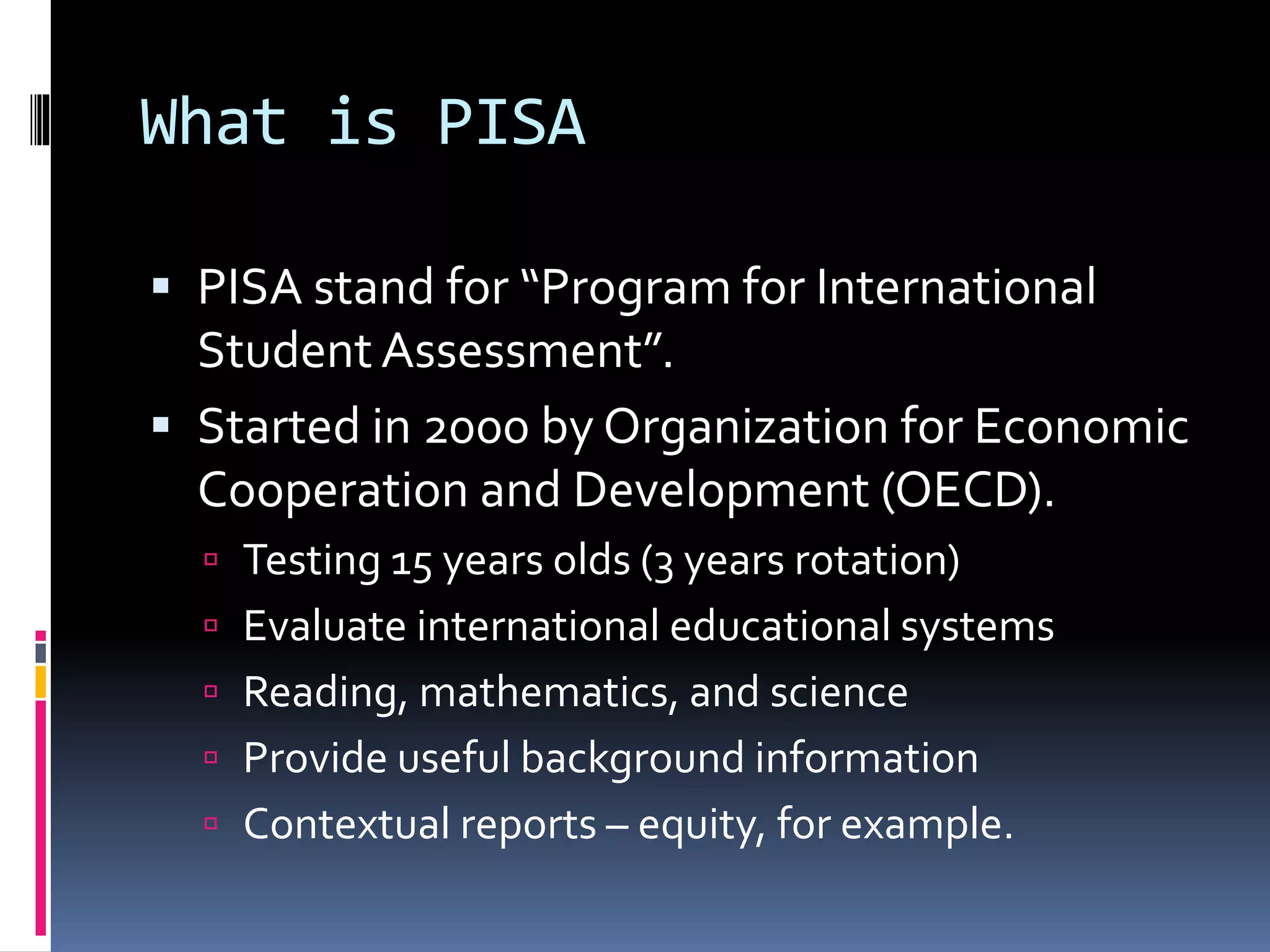 2 discussion issues on timss and pisa. | PPTX