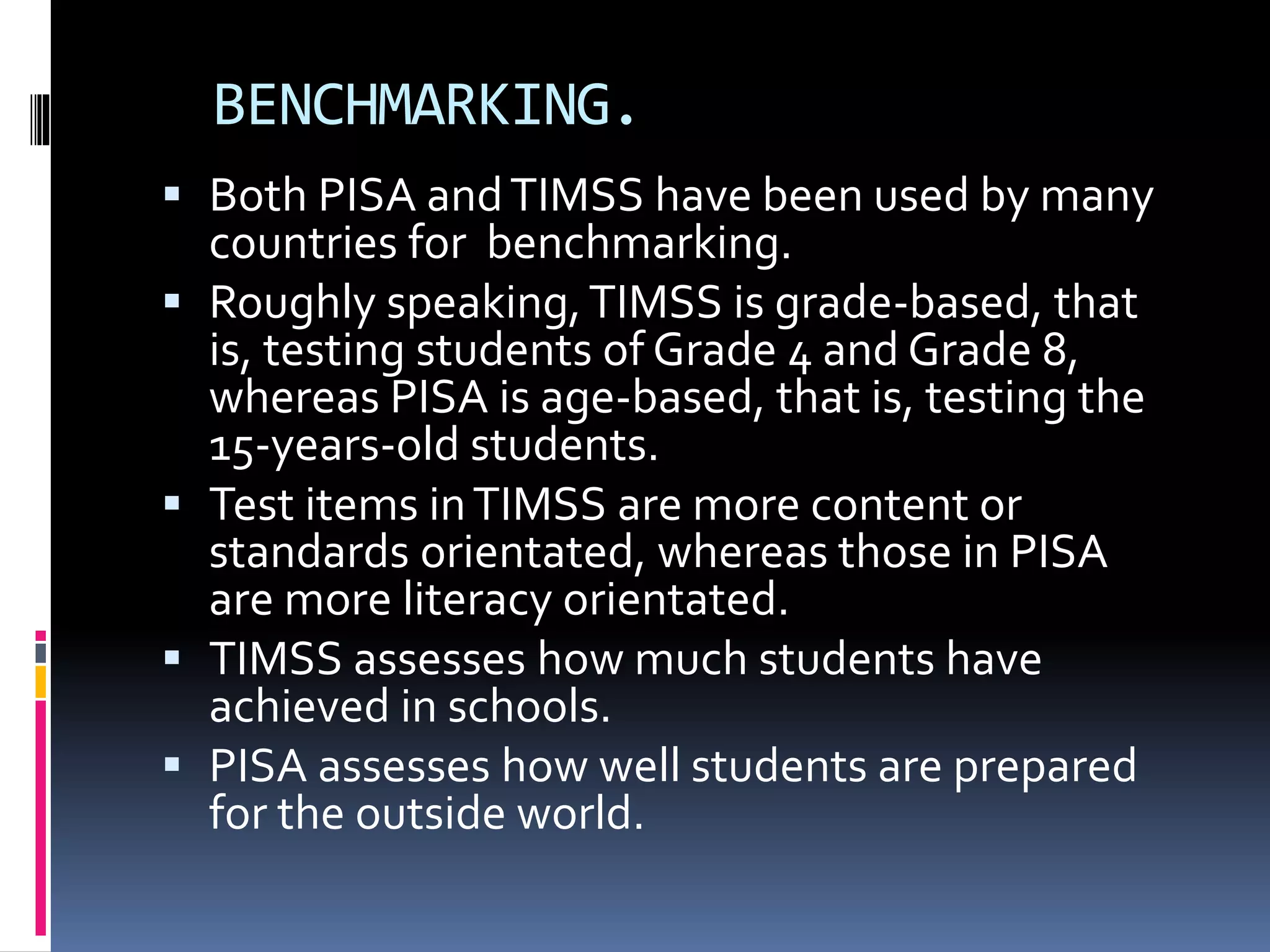 2 discussion issues on timss and pisa. | PPTX