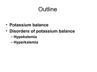 2disorders of potassium balance 2 | PPT
