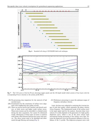 2D MASW ANALYSIS FOR GEOTECHNICAL ENGINEERING | PDF