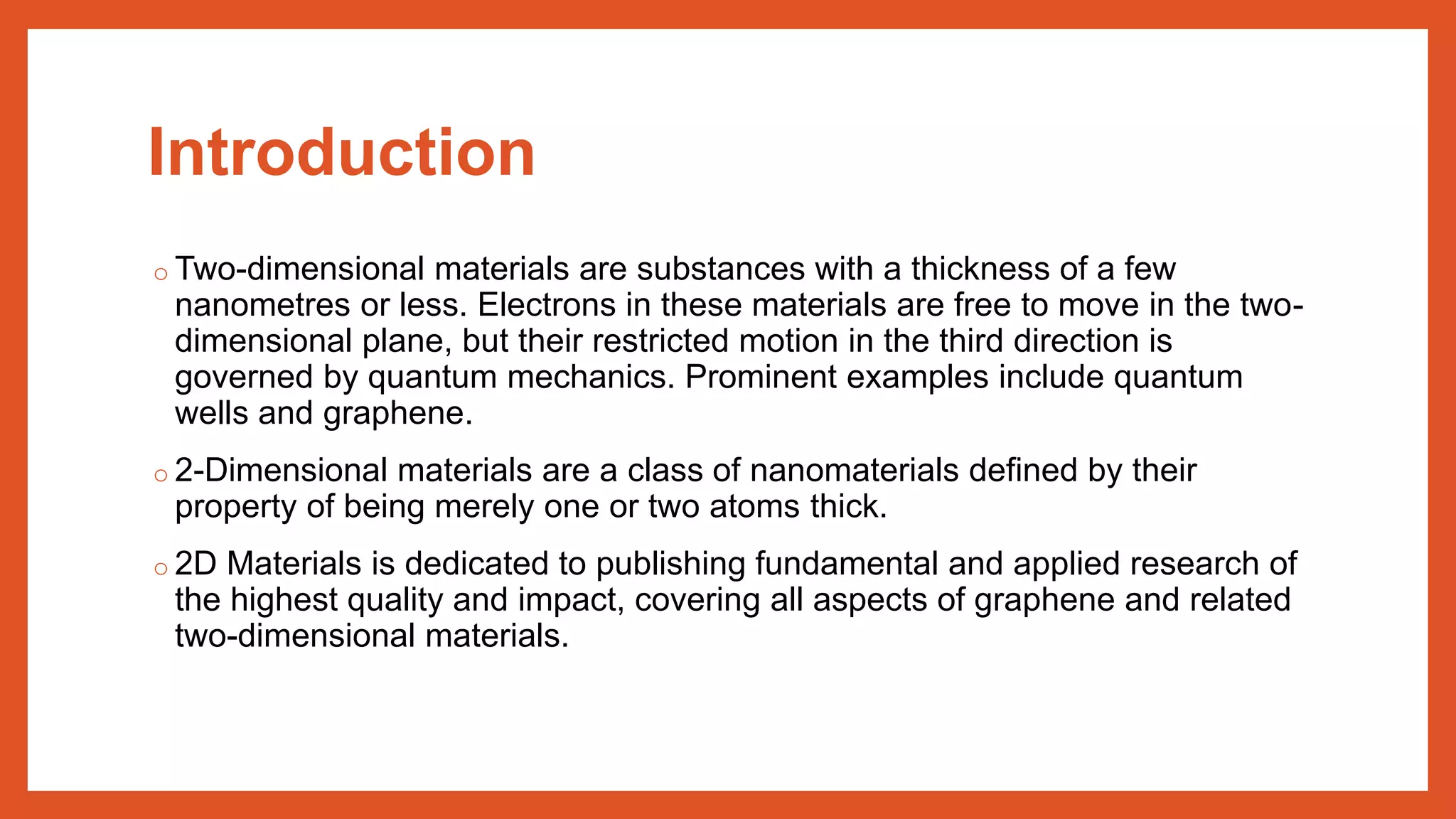 2 d materials | PPTX