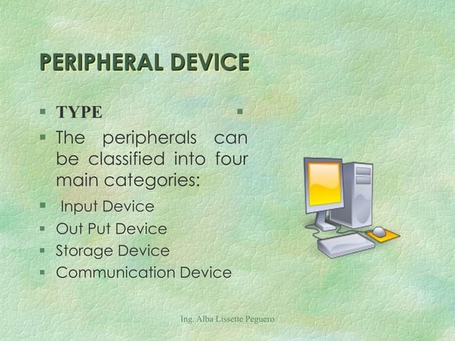 2do. class, Peripheral Device | PPT