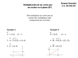 Vectores en R2 y R3. Algebra Lineal | PPTX
