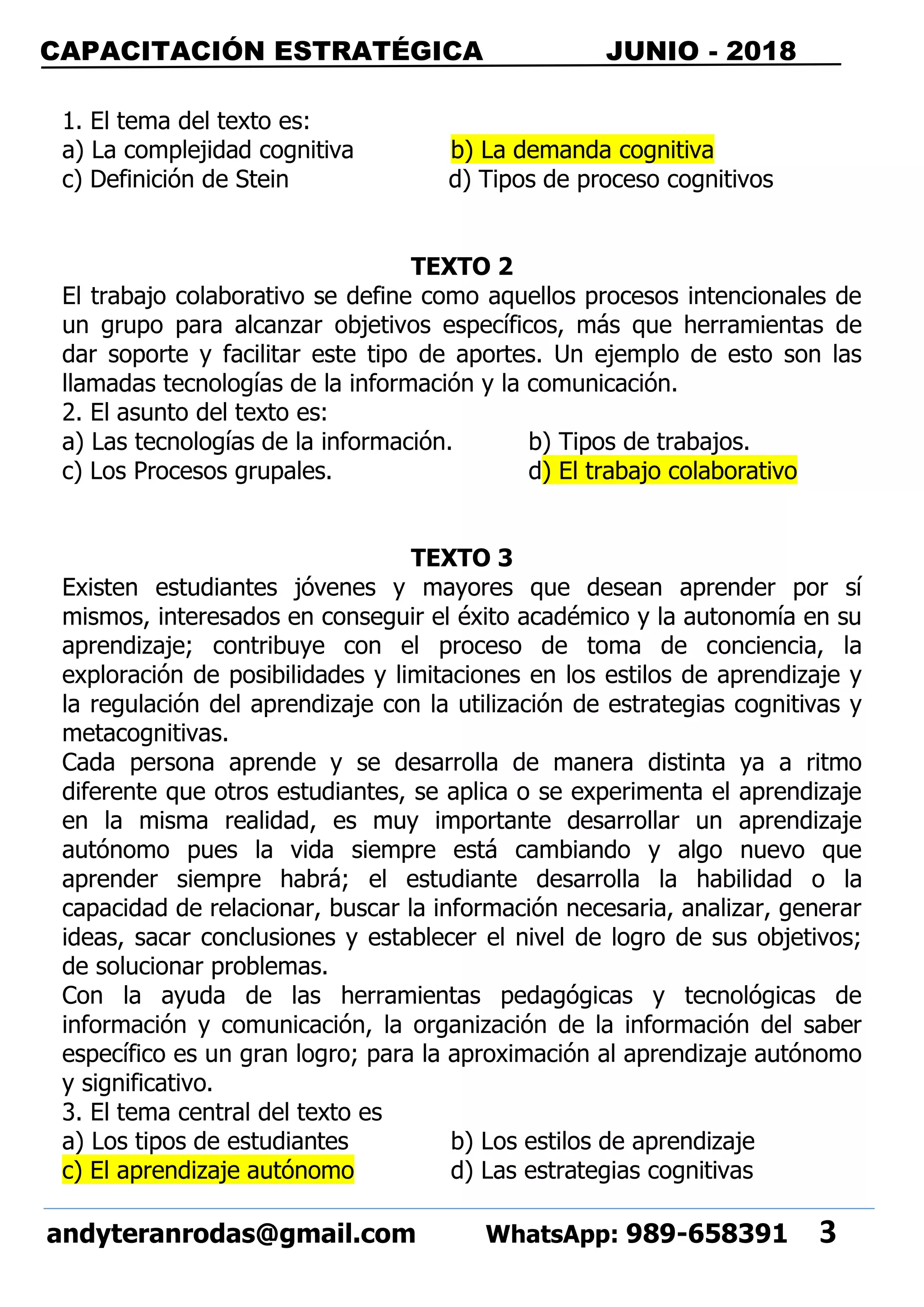 ESTRATEGIAS DE COMPRENSIÓN DE TEXTOS | PDF