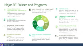 National Renewable Energy Program (NREP) 2020-2040 and sector updates ...