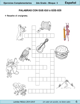2do grado bloque 3 - ejercicios complementarios | PDF