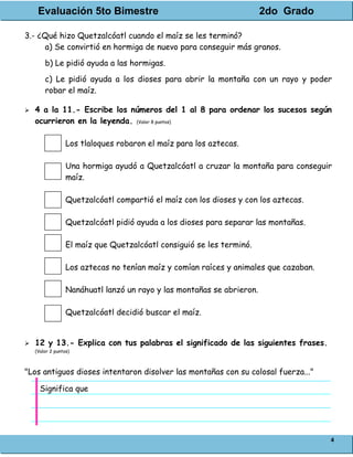 2do grado bloque 5 | DOC