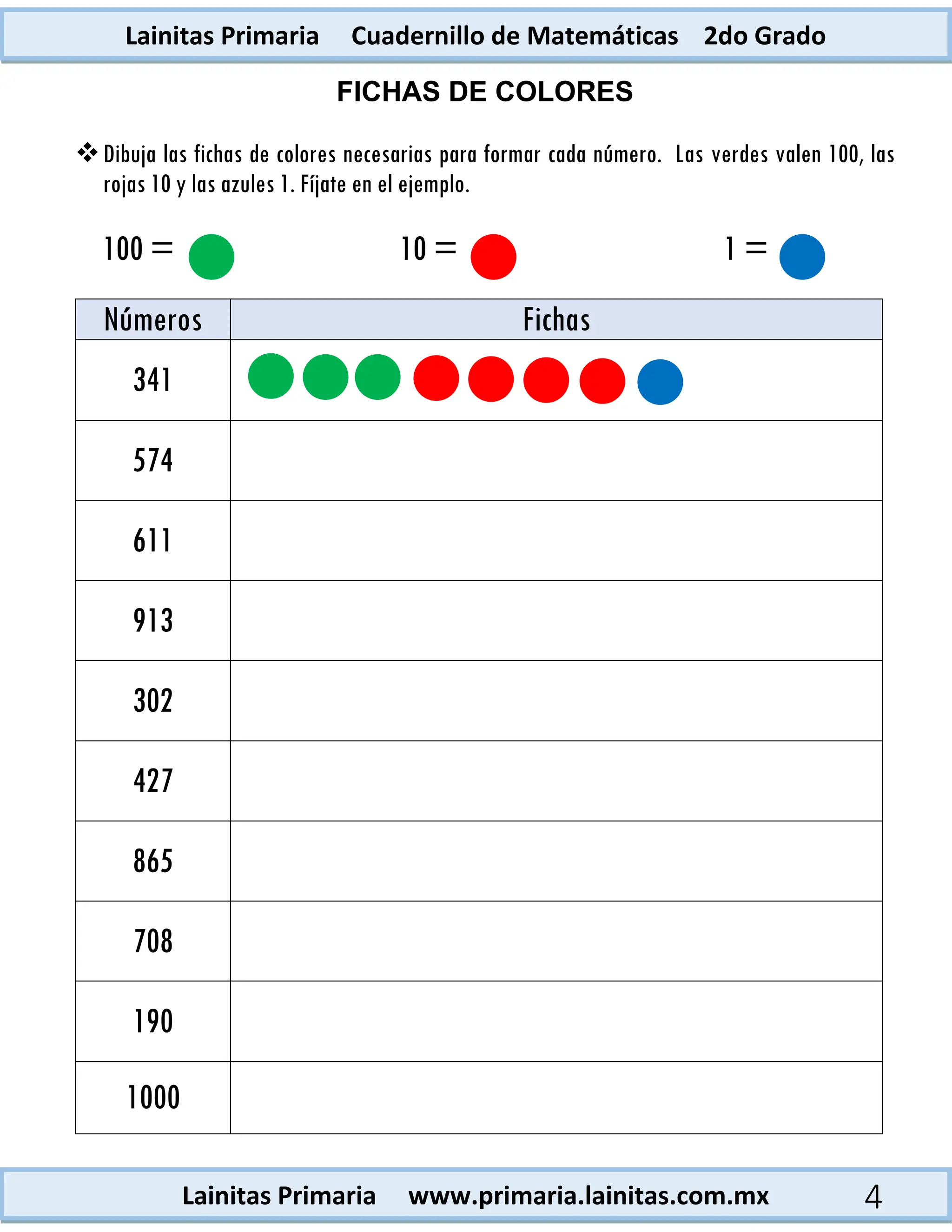 Matemáticas De Segundo Grado