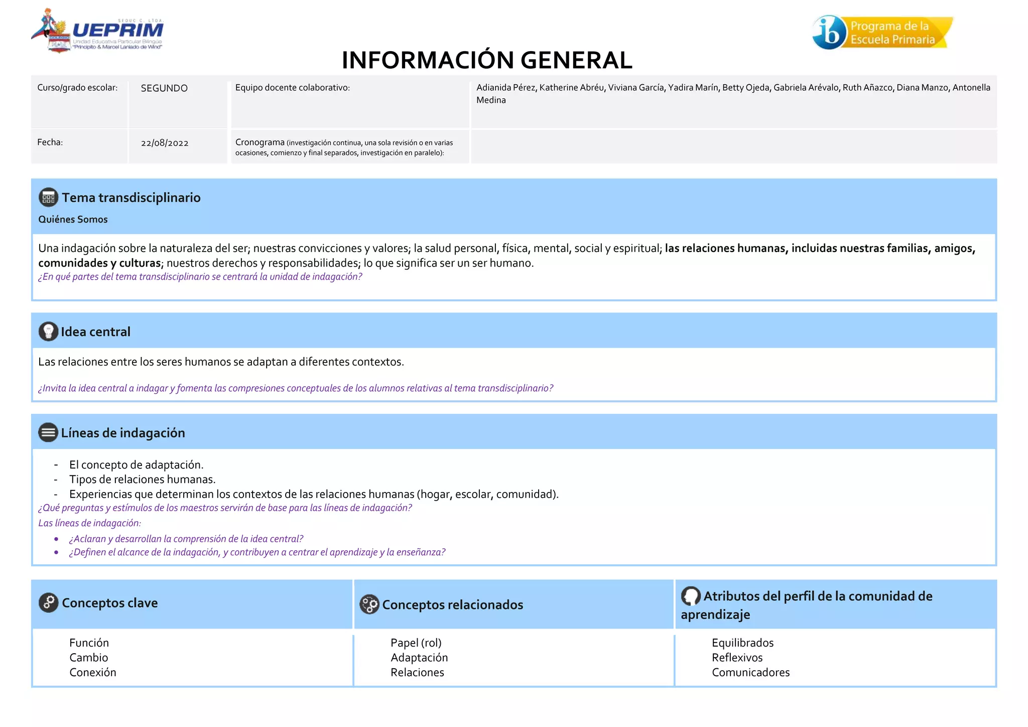 2do Grado Planificador Unidad de Indagación PEP Ueprim - copia (1).docx