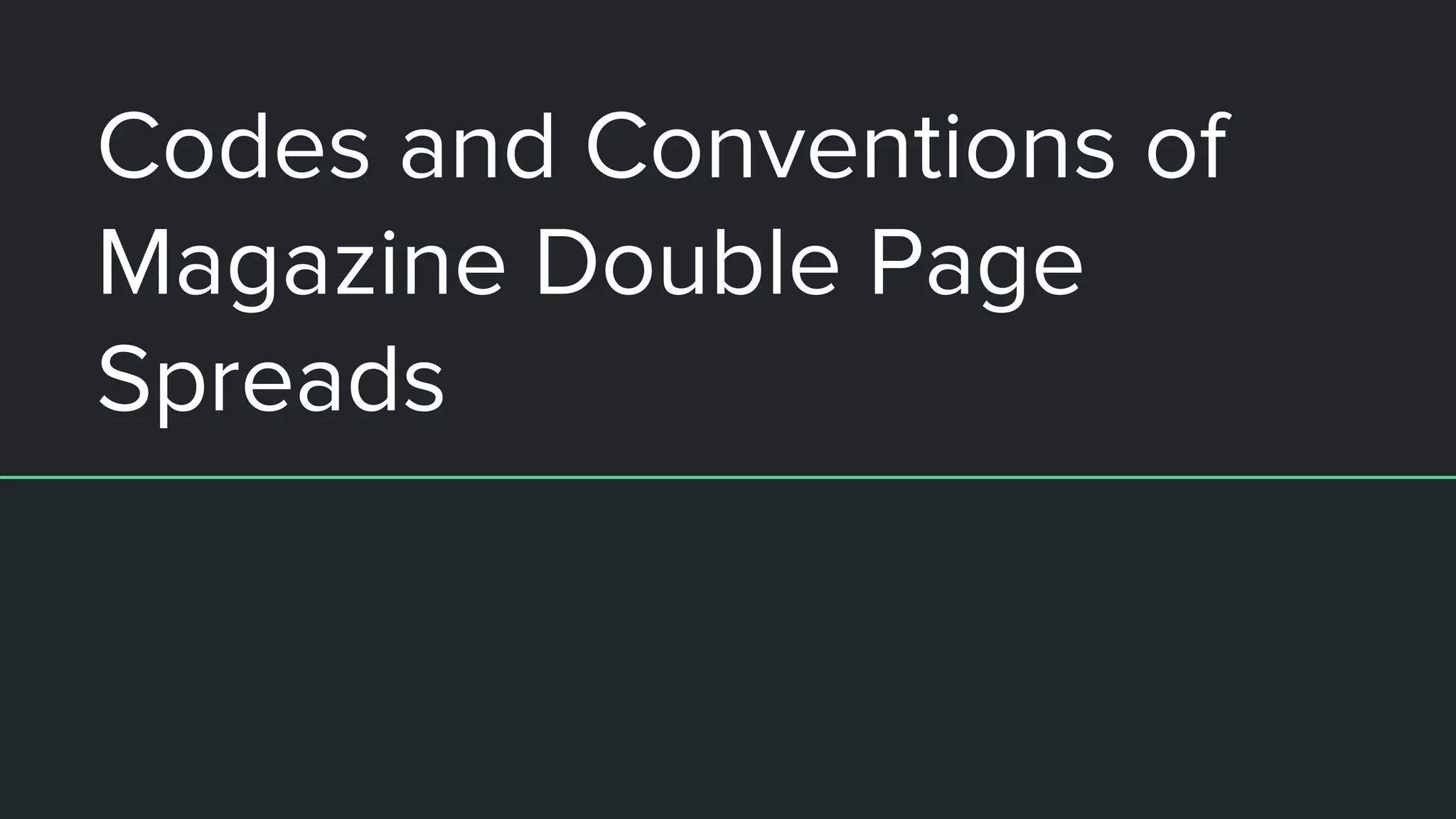 Codes and conventions of a dps | PPTX