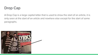 Codes and conventions of a dps | PPTX
