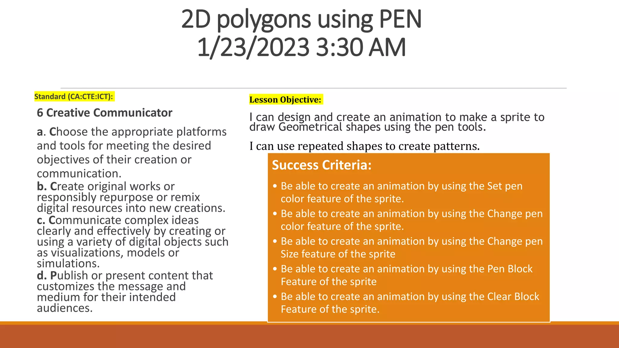 2D Polygons using Pen tools- Week 21.pptx