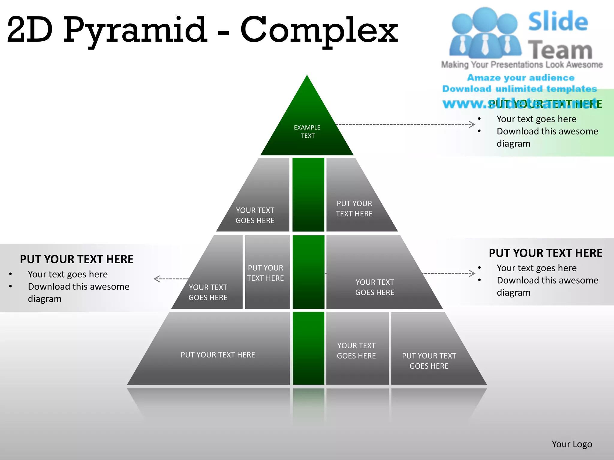 2d pyramid complex powerpoint presentation slides ppt templates | PDF