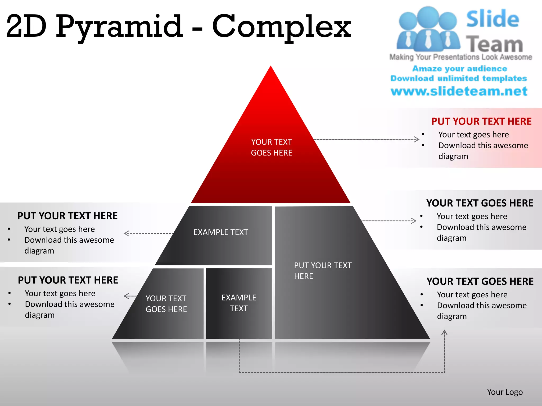 2d pyramid complex powerpoint presentation slides ppt templates | PDF