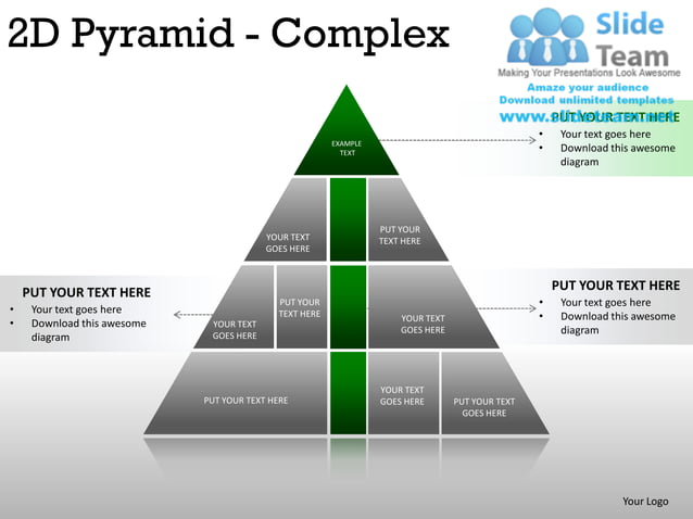 2d pyramid complex powerpoint presentation slides ppt templates | PDF