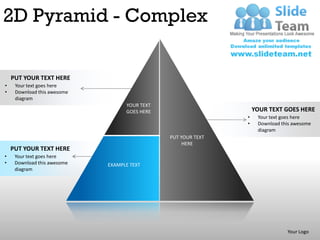 2d pyramid complex powerpoint presentation slides ppt templates | PPT