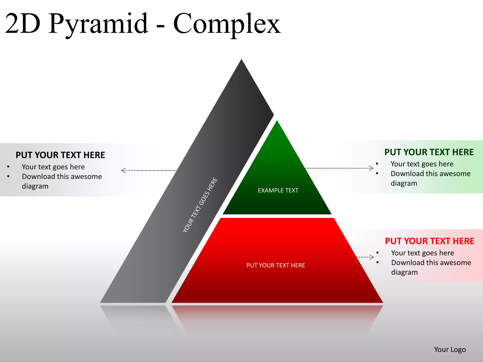 2d pyramid powerpoint presentation templates and slides | PPTX