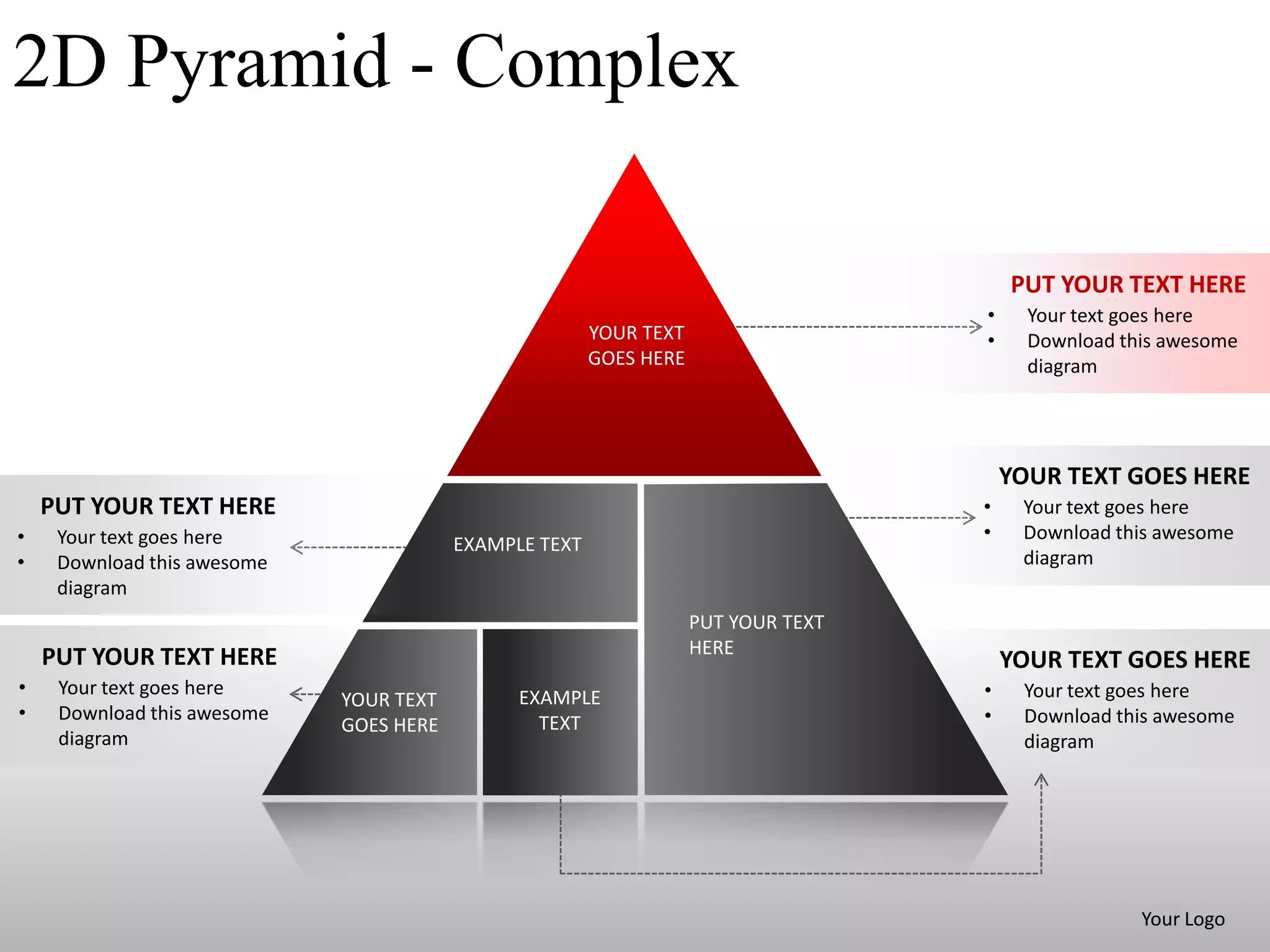 2d pyramid powerpoint presentation templates and slides | PPTX