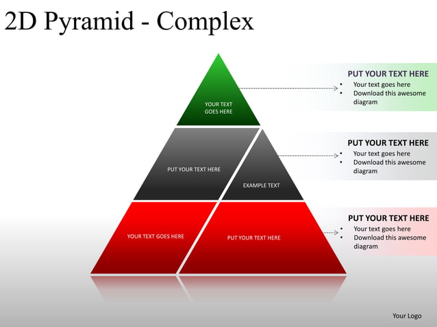 2d pyramid powerpoint presentation templates and slides | PPTX