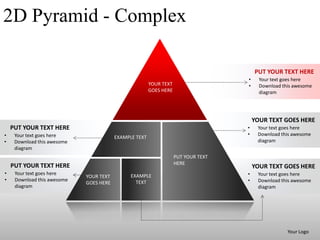 2d pyramid powerpoint presentation templates and slides | PPTX