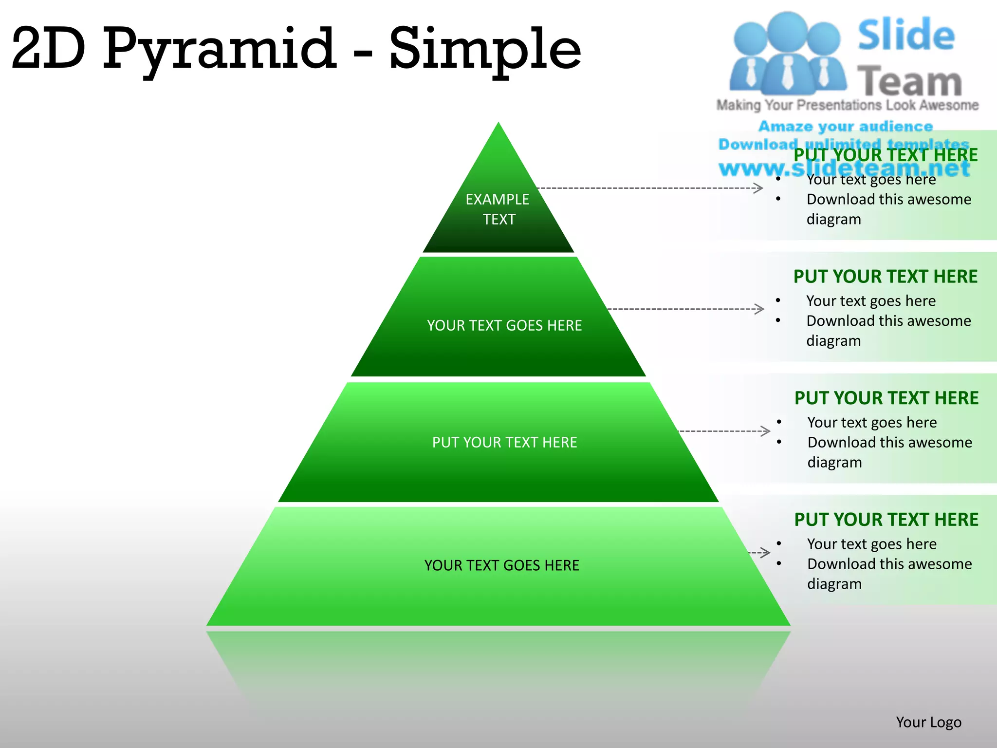 2d pyramid simple powerpoint presentation slides ppt templates | PDF