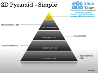2d pyramid simple powerpoint presentation slides ppt templates | PDF